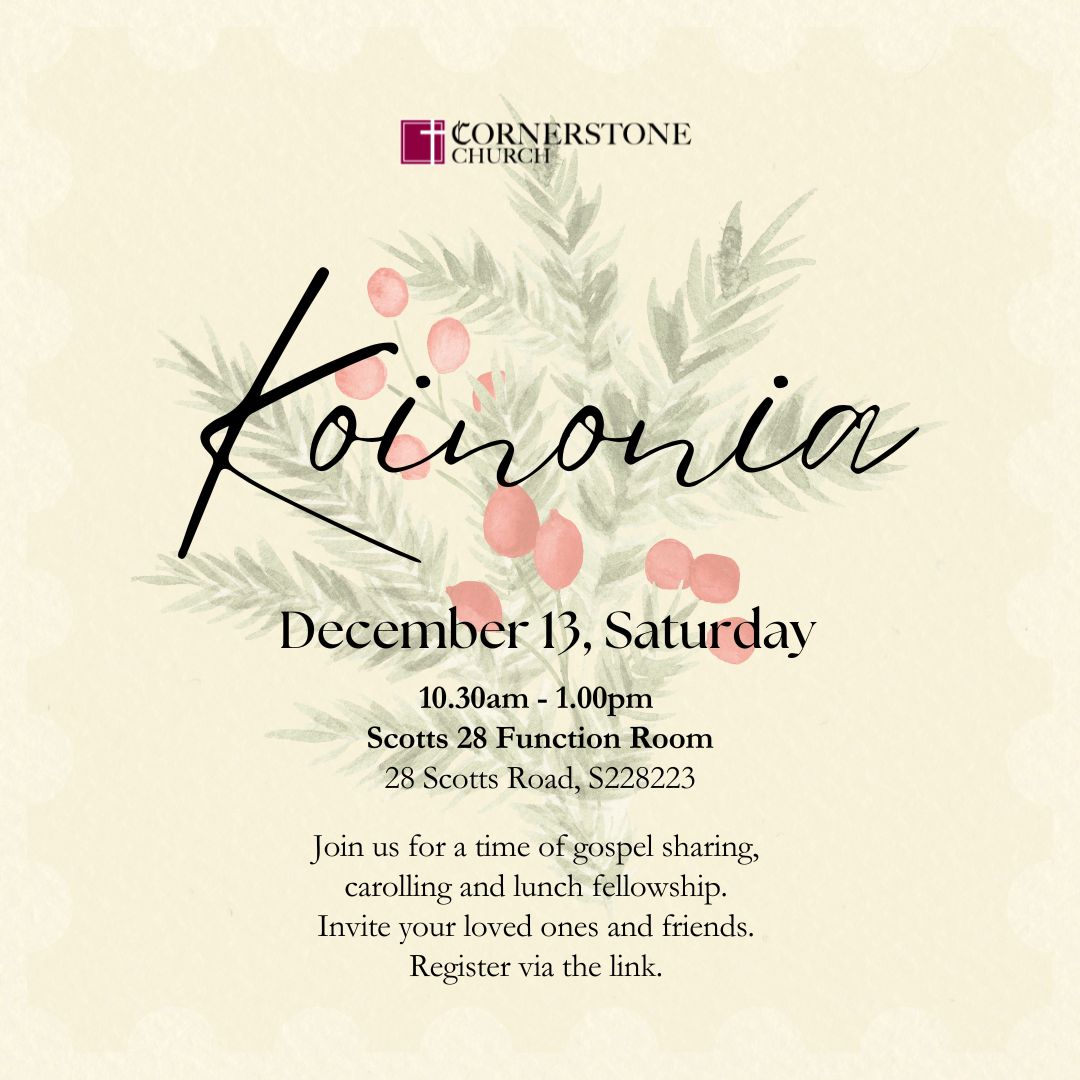 Koinonia Christmas Gathering – Cornerstone Church